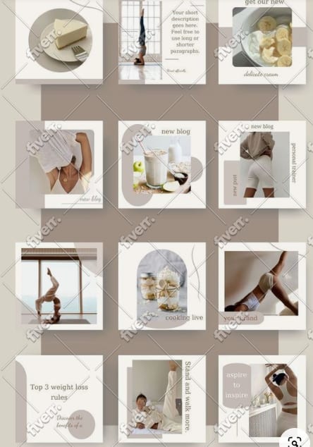 Make professional instagram post templates using canva by Dreamerlubu ...