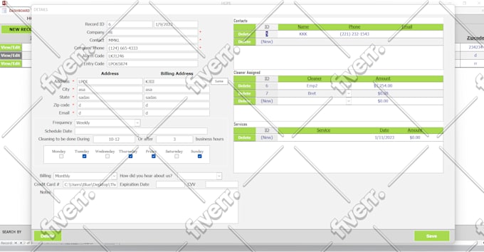 Build database application in microsoft access by Warisalijoiya | Fiverr