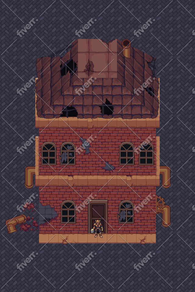 Create 8x8, 16x16, 32x32, 64x64 pixel art tileset by Tapeanimation | Fiverr