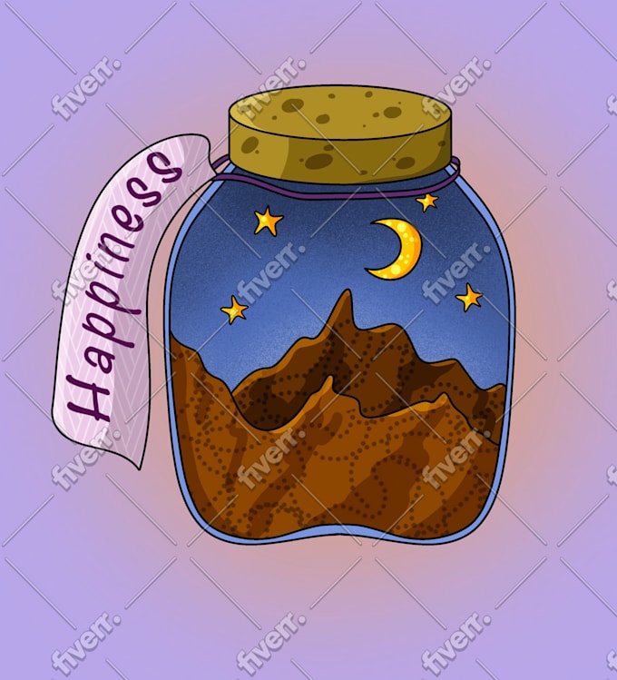 Draw unique sticker, badge, icon and label by Anastasisoroka | Fiverr