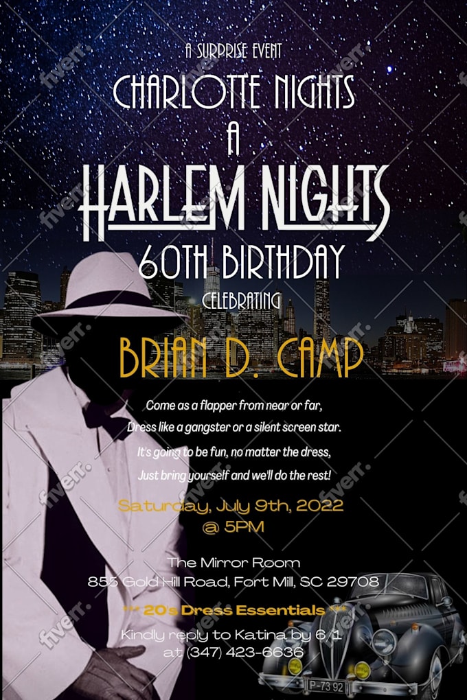 Harlem Nights Casino Royale Invitation, 43% OFF