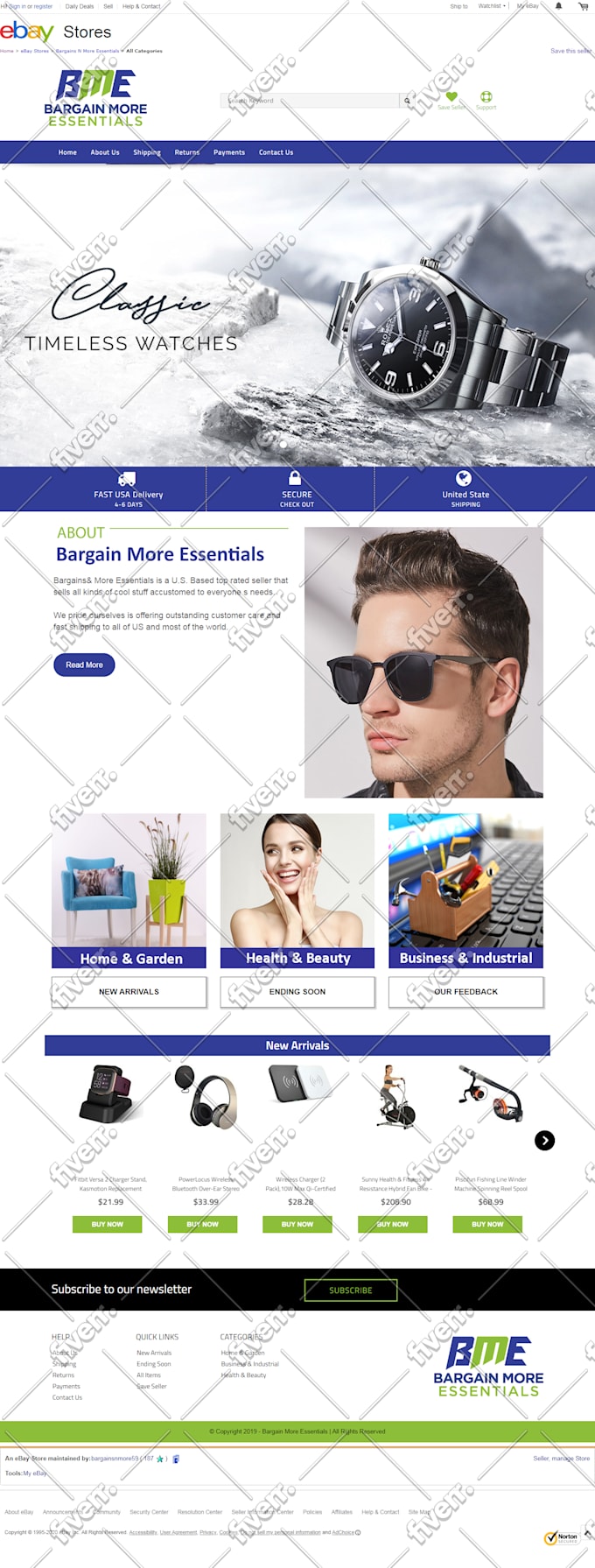 Do ebay store design , responsive listing template by Ib_web_solution