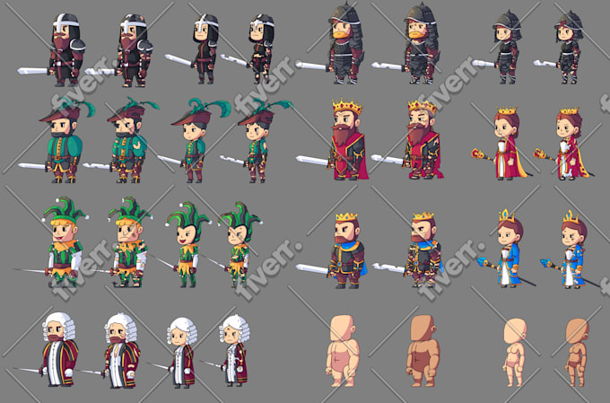 I will create simple 2d game characters – Fiverrpro I will create simple 2d game characters – Fiverrpro