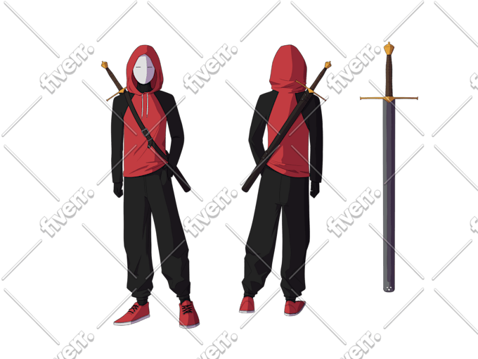 Draw your character design by Alejandrosolajr | Fiverr