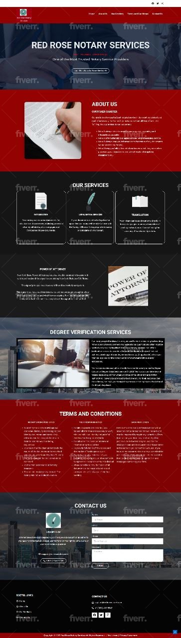 Build a seo friendly notary website, notary landing page to generate ...