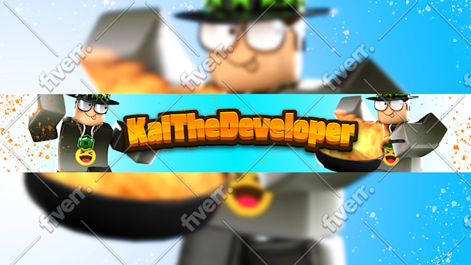 Create a roblox gfx youtube banner for your channel by Aj08coder | Fiverr