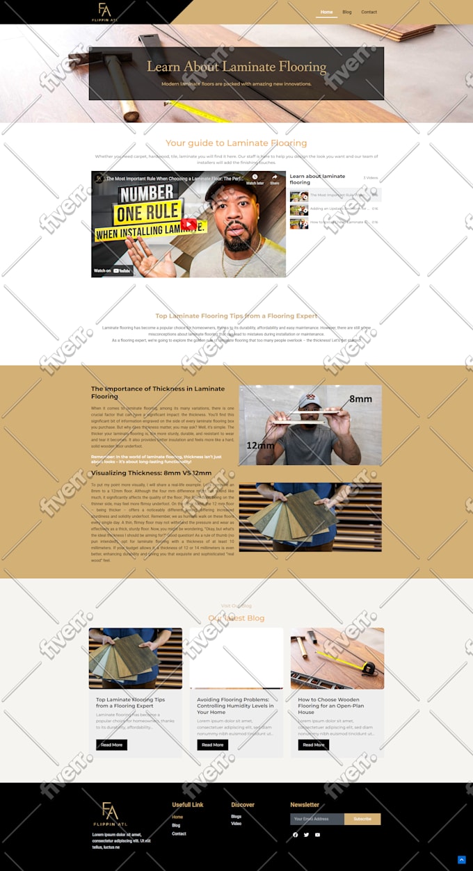 Revamp, design, redesign responsive wordpress website,landing page,blog ...