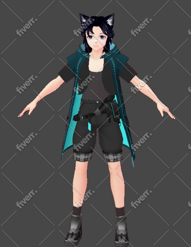 Create a 3d vtuber or vrchat avatar with vroid and unity by Hainme | Fiverr