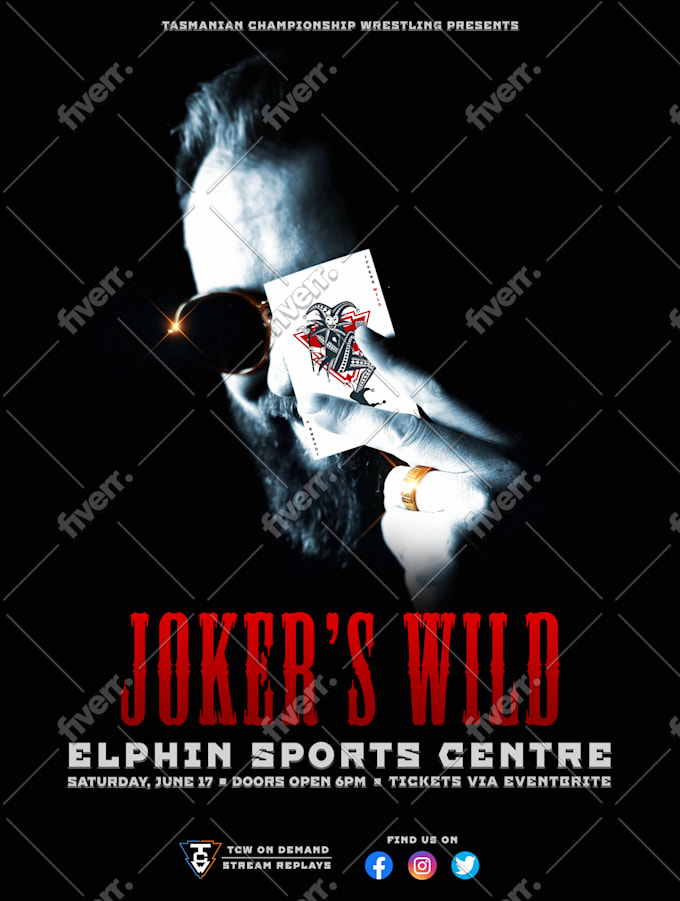Design posters for your pro wrestling events by Jnyuzodesign | Fiverr