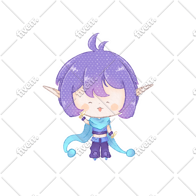 Illustrate your character into a cute kawaii mini chibi by Meelkyie ...