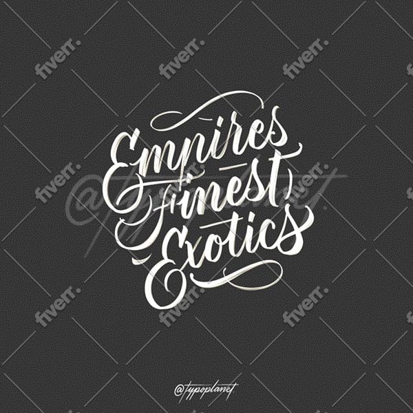 Create awesome brush lettering logo, name and calligraphy by Typoplanet ...