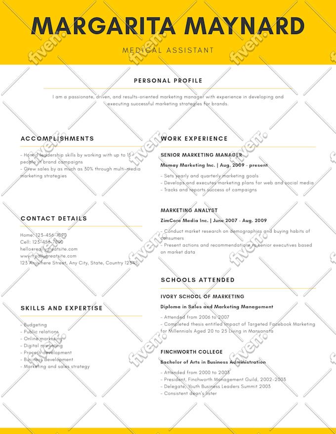 Create a polished resume by Bos_amira | Fiverr