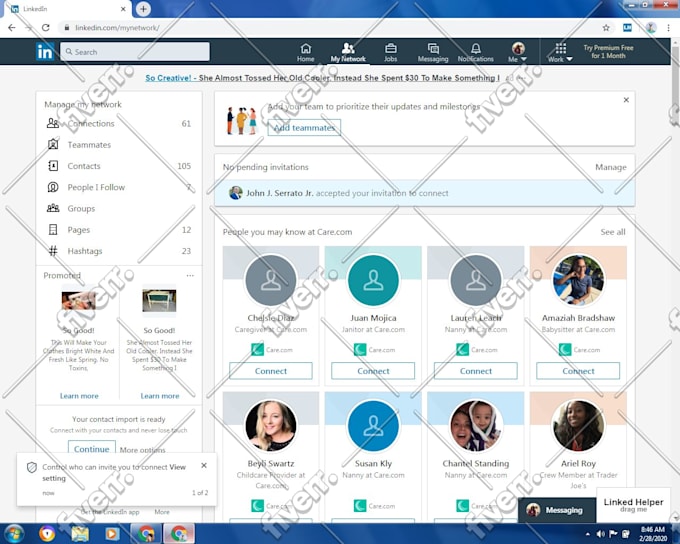 Be your linkedin marketing manager, profile creator by Allfashiontipz ...