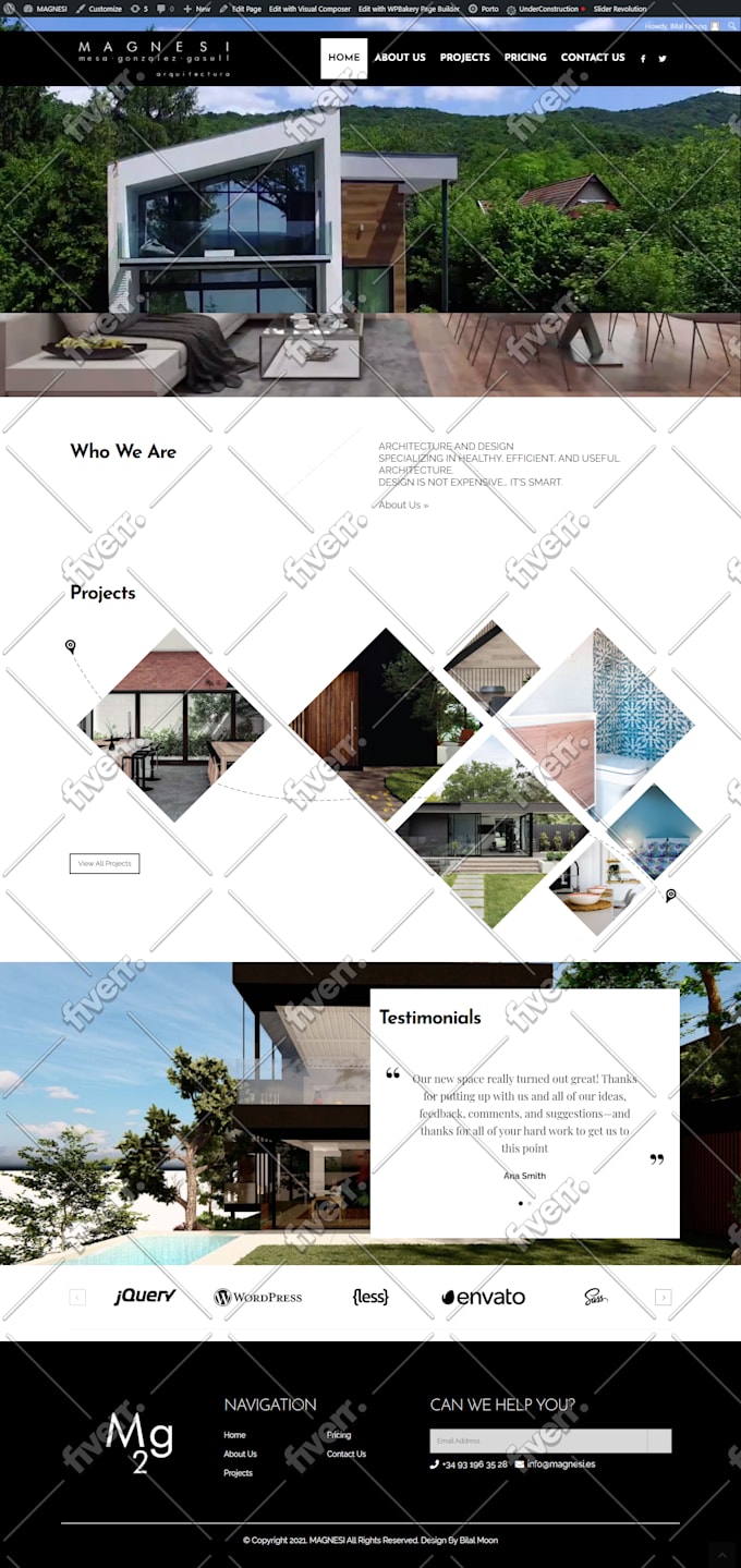 Design business or ecommerce wordpress website online store by ...