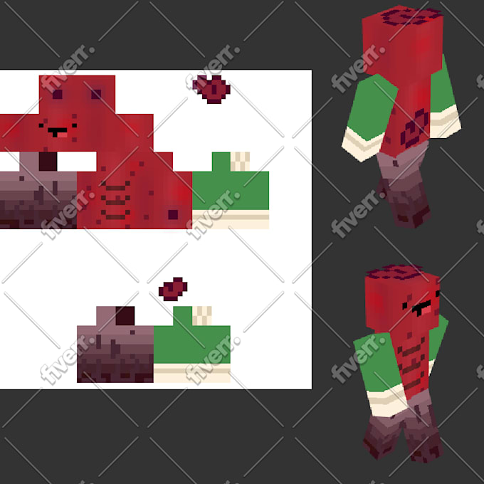 Make minecraft skins and textures by Brunimations | Fiverr