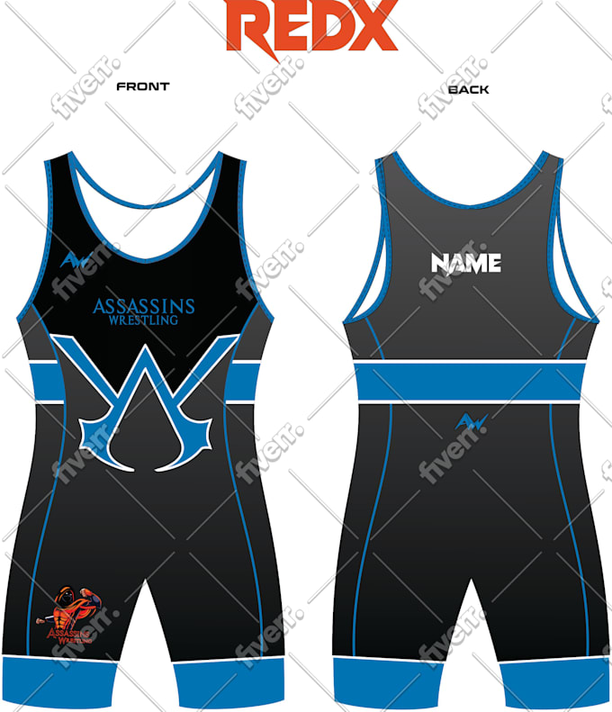 Design wrestling apparel for your team by Redxsports | Fiverr