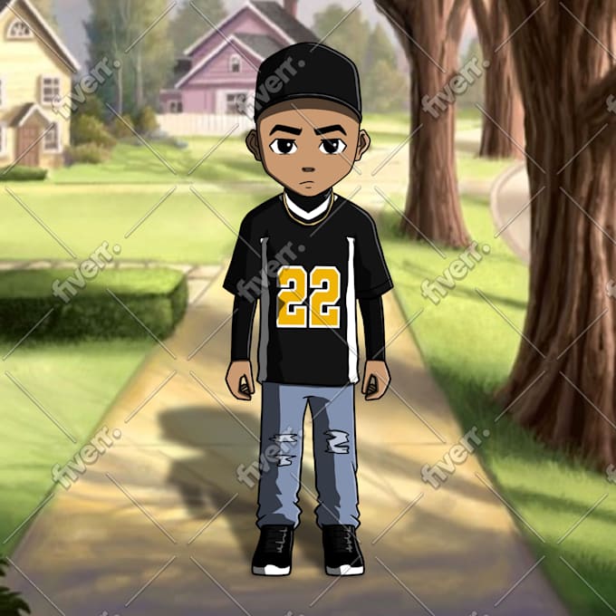 Draw you as boondocks character by Vdvm999 | Fiverr