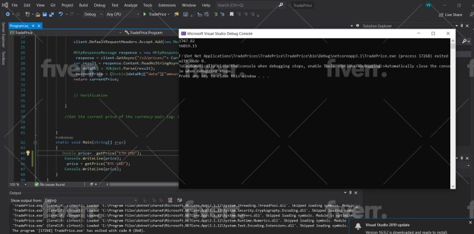 Code Asp Dot Net Core C Sharp Program Web Api And Database Tasks For You By Daywalker681 Fiverr