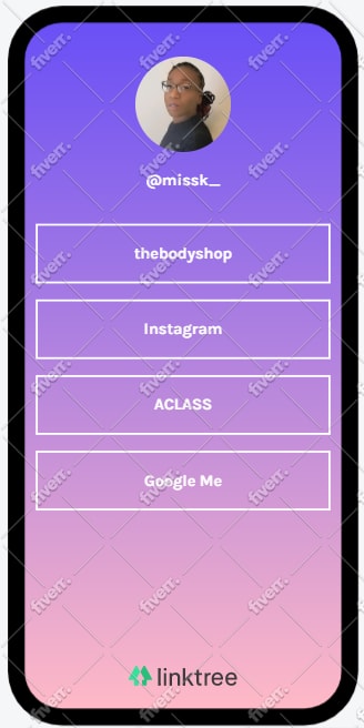 Create a linktree bio link for you by Sofii_b | Fiverr