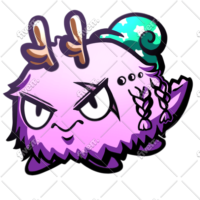 Draw your axie from axie infinity by Chad_pp | Fiverr