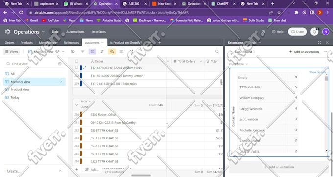 Do airtable automation monday crm buildertrend clickup zapier integration by Marketing_stat | Fiverr
