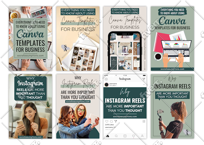 Design 100 professional pinterest pins by Jesminpinterest | Fiverr