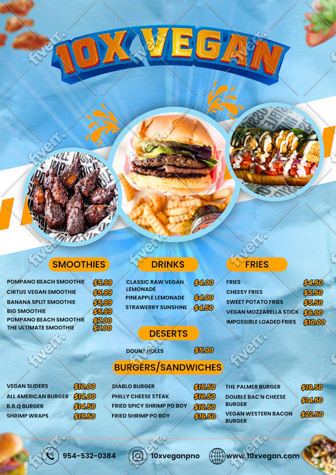 Design high quality food menu, restaurant menu and food flyer design by ...