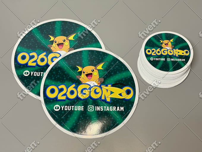 Print your logo design photo or illustration as stickers by ...