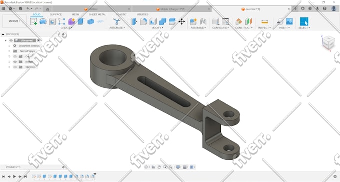 Do remodeling,resizing,modifying of stl step on fusion 360 by ...