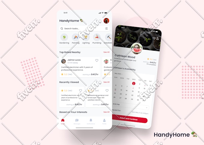 Create a professional ui ux mobile app design by Crose93 | Fiverr
