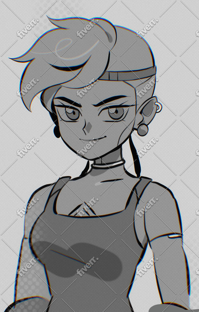 Create quick sketch character illustration for you by Melonix | Fiverr