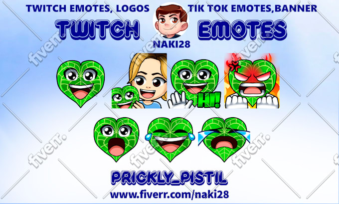 Créez des émoticônes twitch, des émotes tik tok et des badges personnalisés