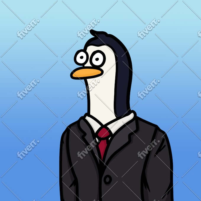 Draw a basic level cartoon logo or pfp by Crustysoup | Fiverr