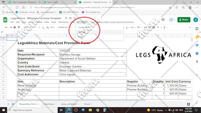 Be your perfect google sheets wizard by Realsavitaa | Fiverr