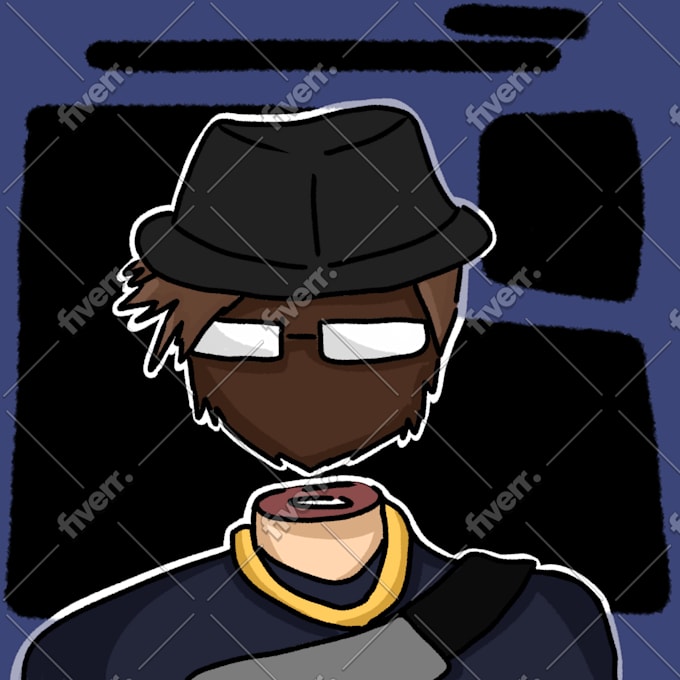 Draw a cartoony pfp by Devsou1less | Fiverr