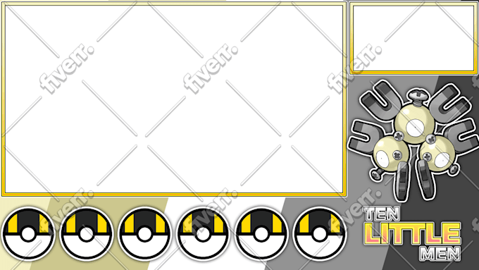 Design a professional pokemon stream overlay by Have2fate | Fiverr