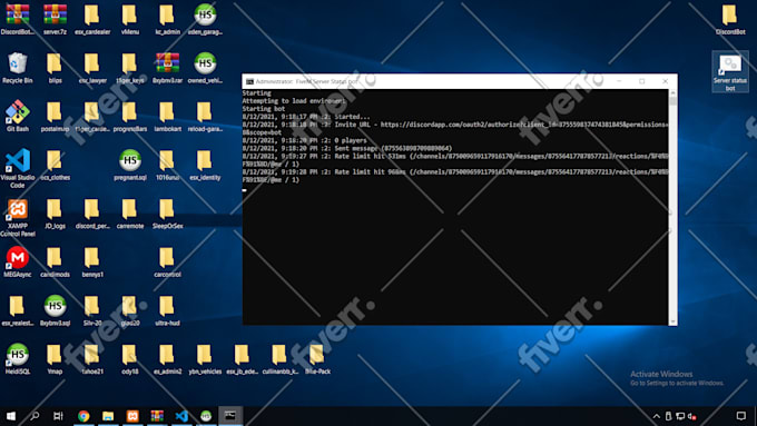 Create fivem discord status bot by Imran21c | Fiverr