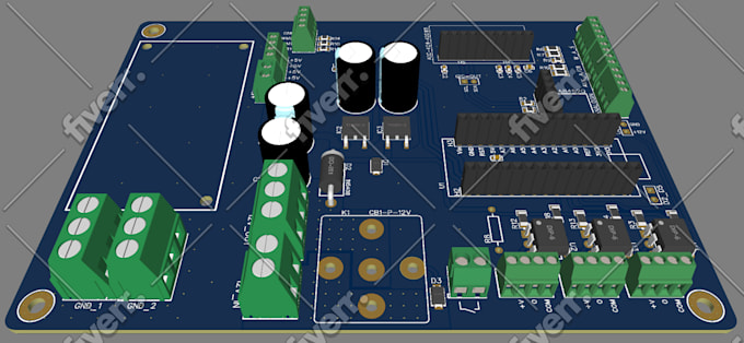 Create a smd pcb layout and smt assembly files by Tn2020c | Fiverr