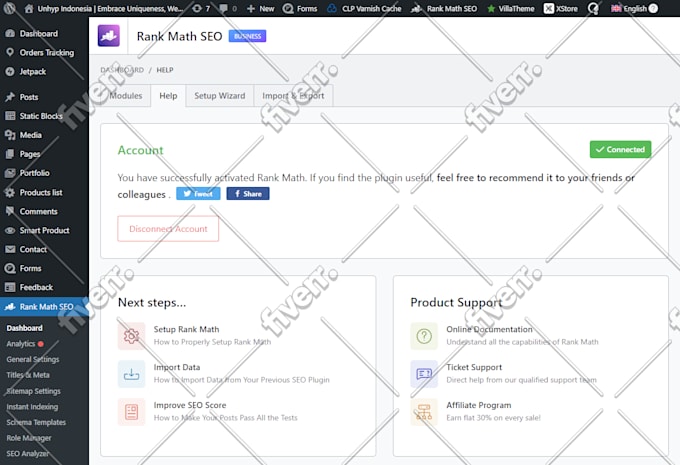 Install rank math business or rankmath pro plugin by Superb_web_expe ...