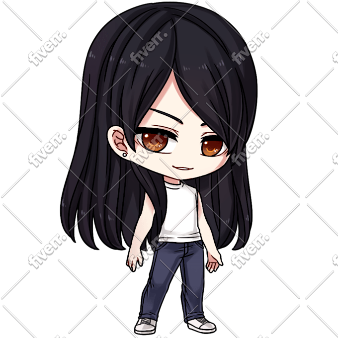 Draw A Chibi Anime Character By Leileidraw Fiverr