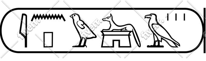 Write your name in ancient egyptian hieroglyphs correctly by Seqnenra ...