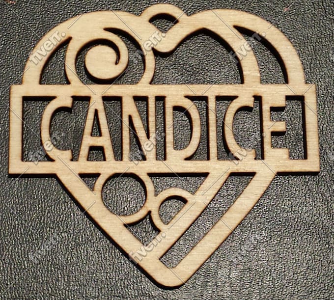 Laser cut your custom heart by Yournaments | Fiverr