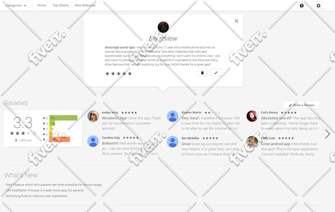 Download and give a 5 star rating and review to your android app by ...