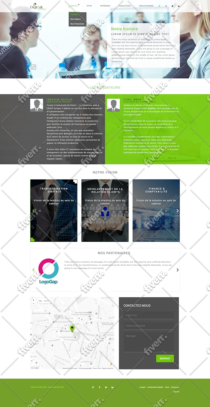 Create an attractive website design mockup by Chp_hard | Fiverr