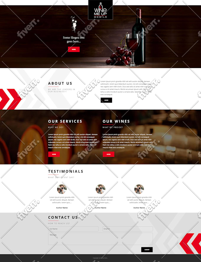 Create a home page for your website with innovative ideas by ...