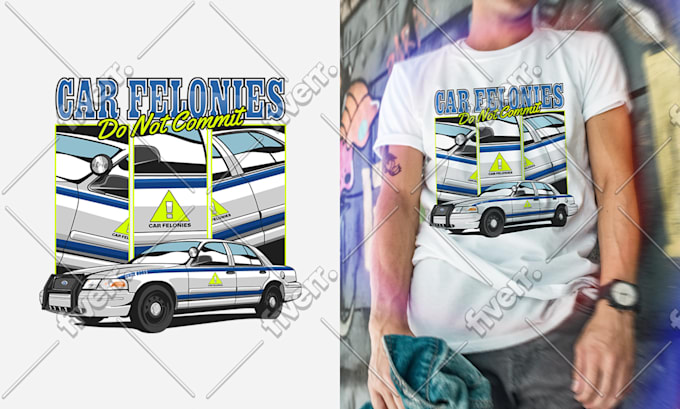 Create custom automotive artwork and t shirt design by Rizkyfirman | Fiverr