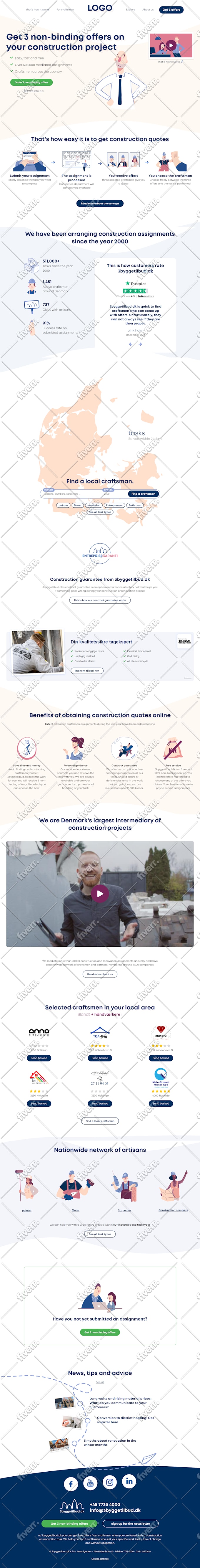 Create responsive website using bootstrap by Hamxarajput | Fiverr