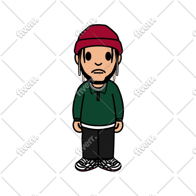 Draw awesome bape baby milo character style potrait by Pryntc | Fiverr