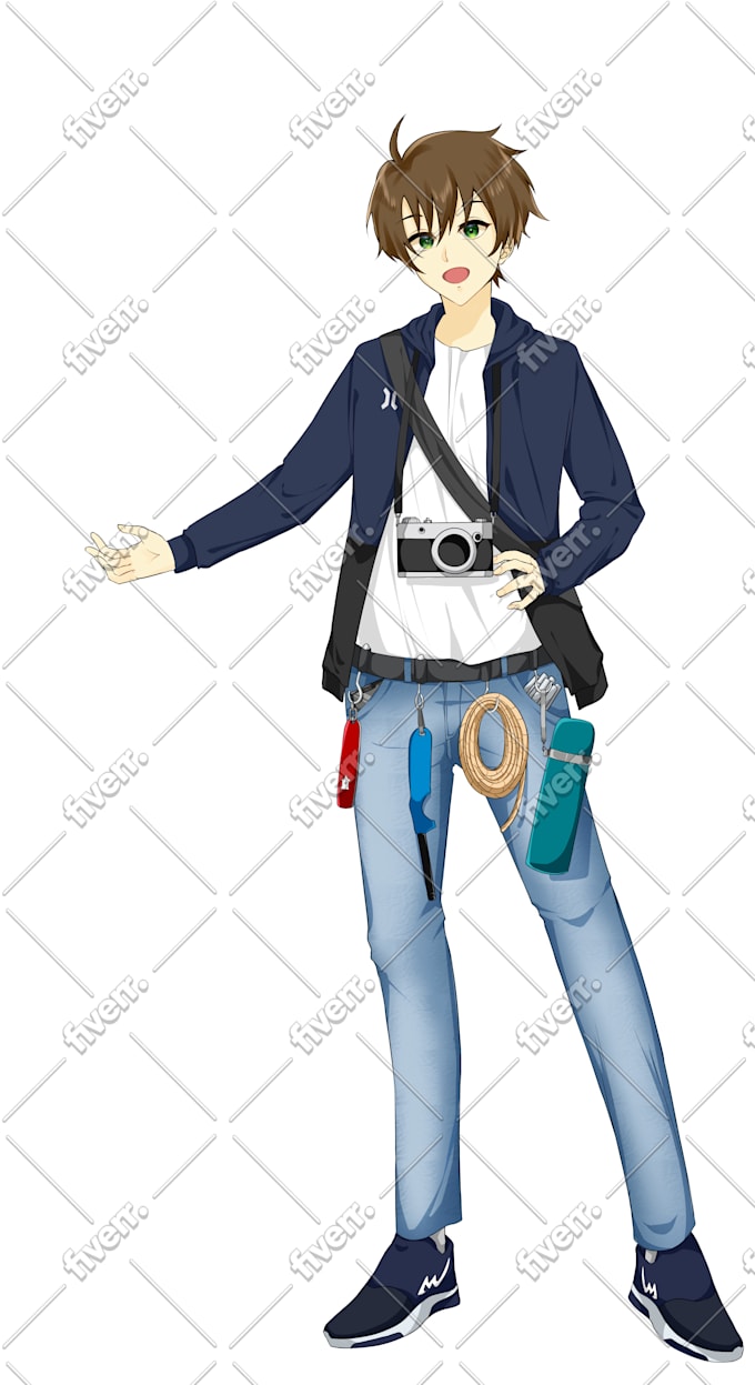 how to draw male clothes anime