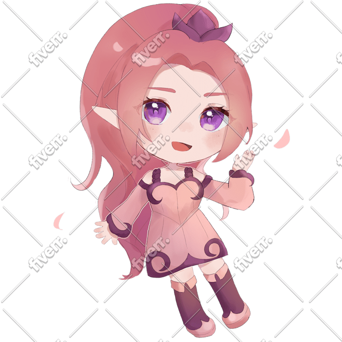 Draw cute chibi profile pictures by Tori1524 | Fiverr